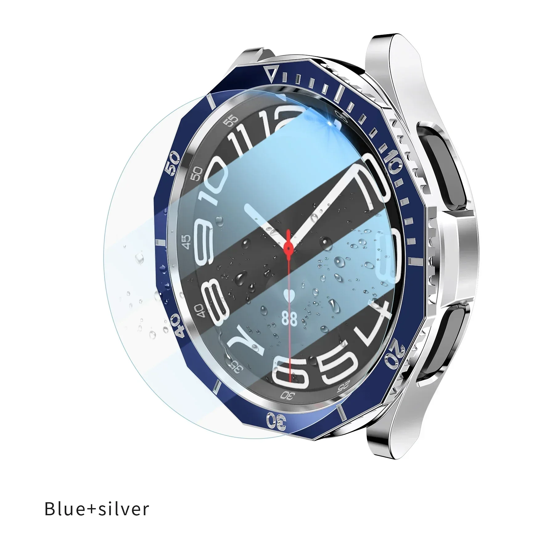 3-in-1-Case-Bezel-Ring-Glass-Film-For-Samsung-Galaxy-Watch-6-Classic ...