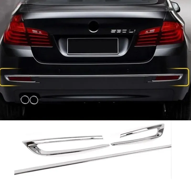 Rear bumper decorative chrome strip For BMW 5 Series 525 520 2014-2017 ...
