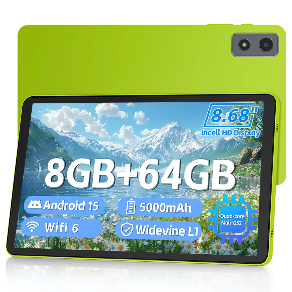 Paitanry Tablet 8.68Inch Android 15 Tablets, 8GB+64GB 1TB Expand ...