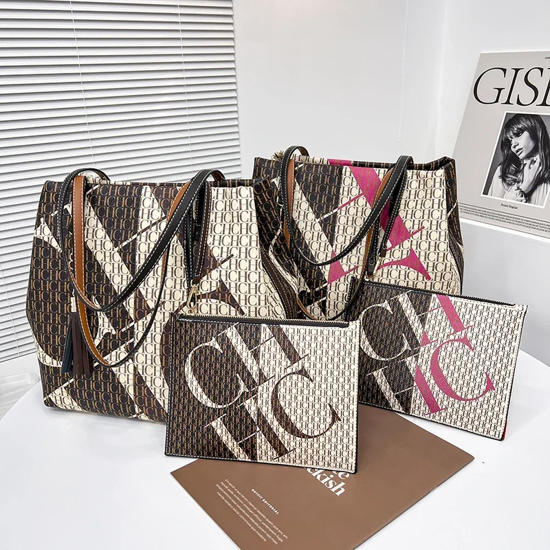 CHCH-HCHC-Bolso-de-mano-de-piel-aut-ntica-para-mujer-bandolera-de-gran ...