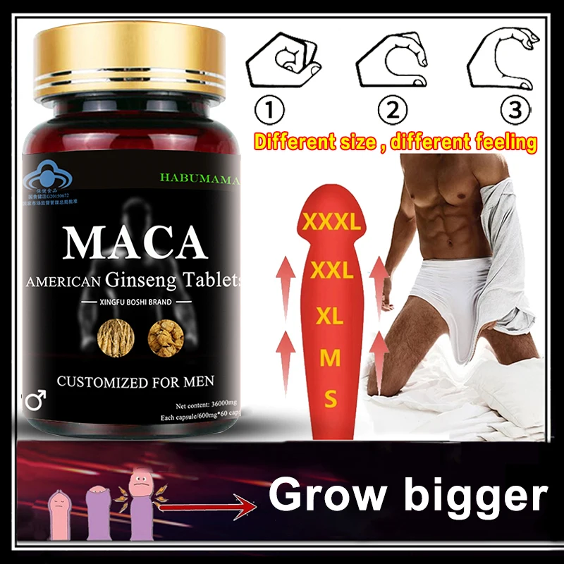 Peruvian Maca Root American Ginseng Supplement - Helps Boost Energy ...