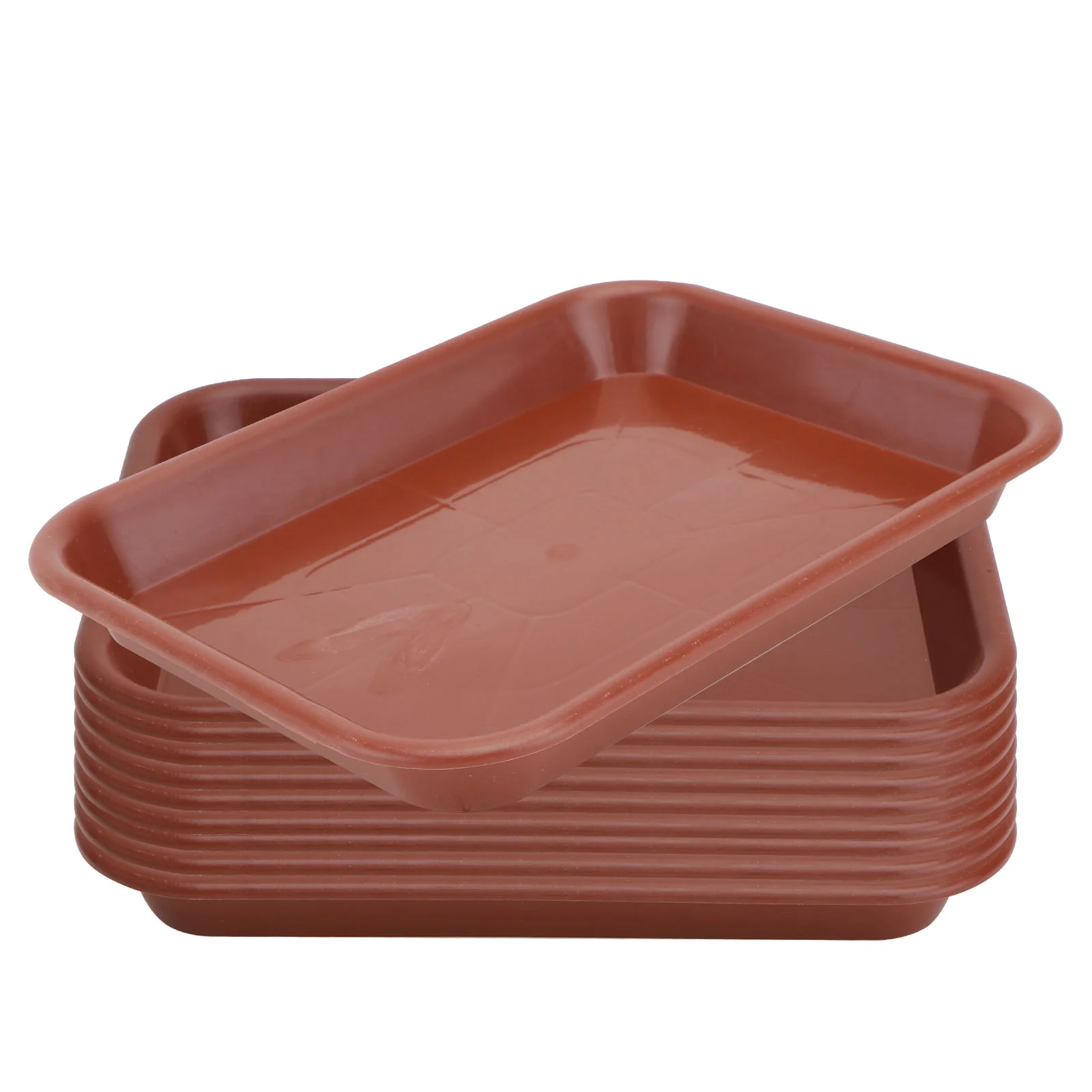 10-Pcs-Rectangular-Tray-Pots-Flowerpot-Water-Plate-Succulent-Plants ...
