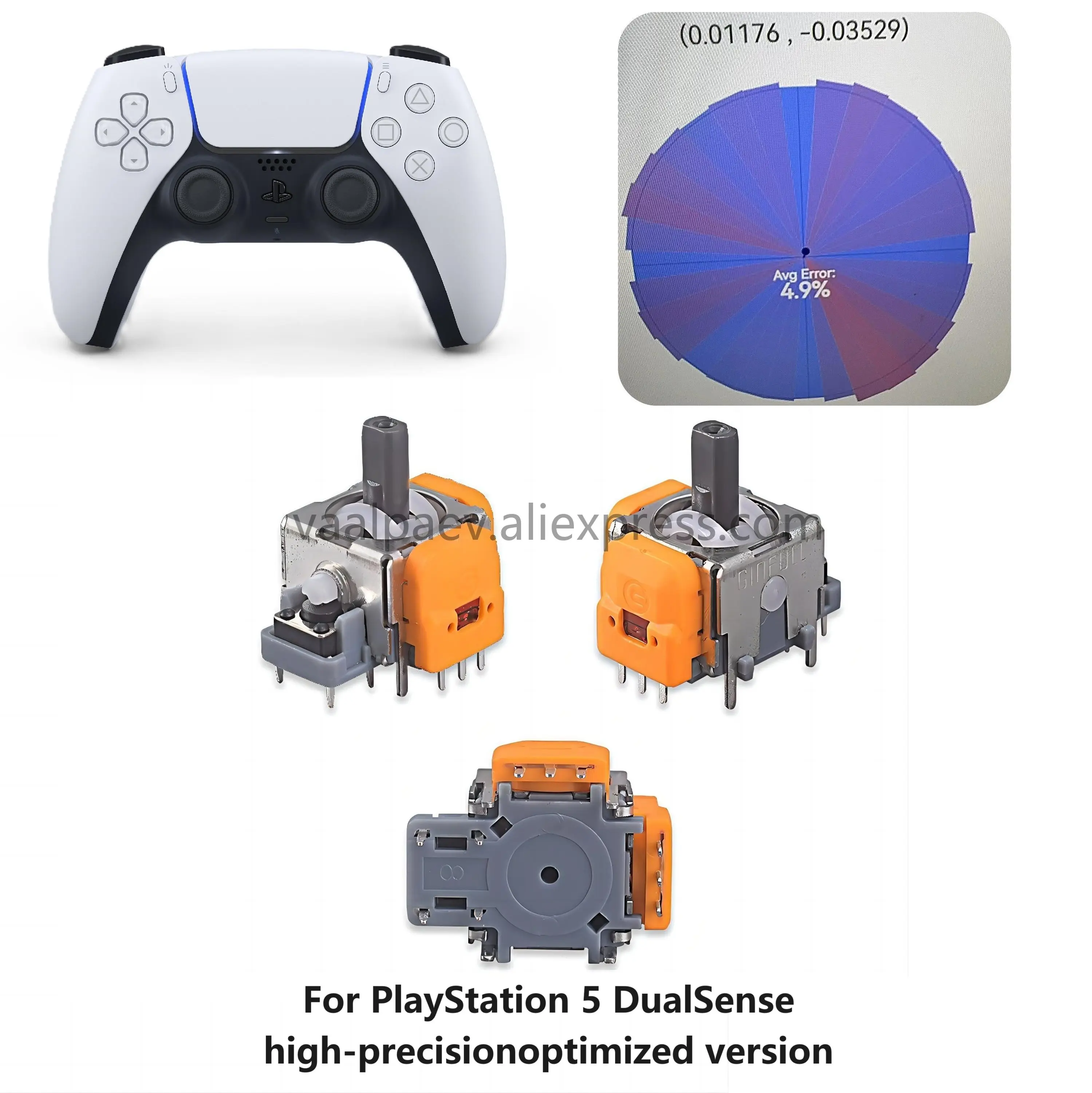 For-PS5-Hall-Effect-Analog-Joystick-V5-PlayStation-5-DualSense-High ...