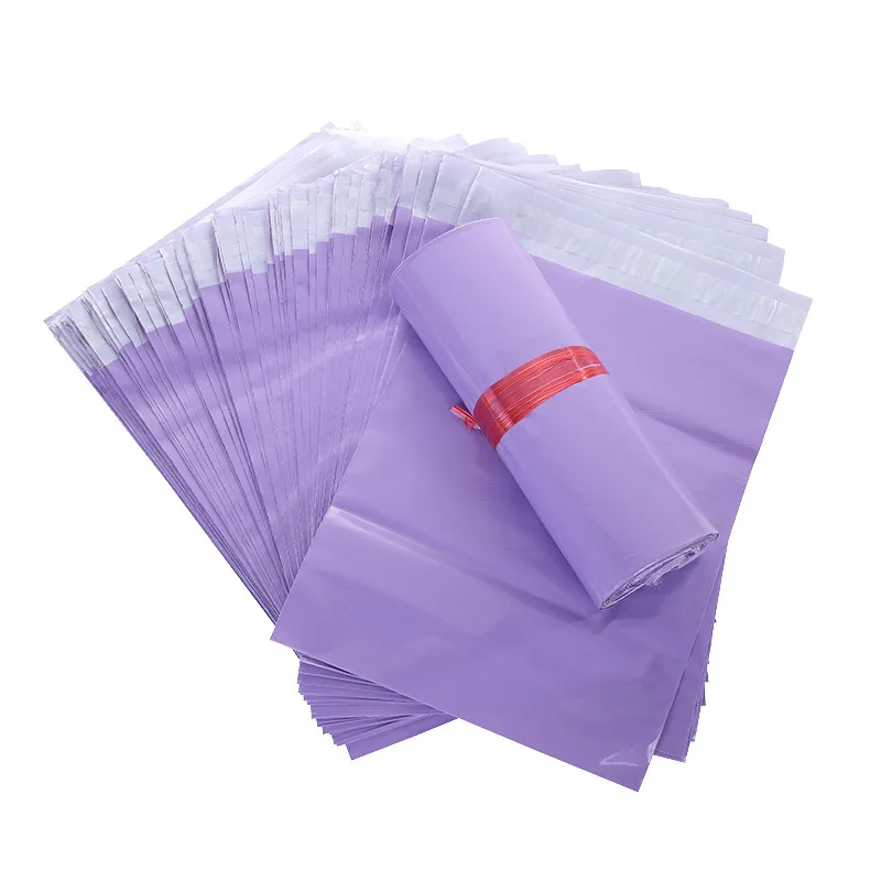 100Pcs Purple Courier Mailer Bags Packaging Poly Package Plastic Self ...