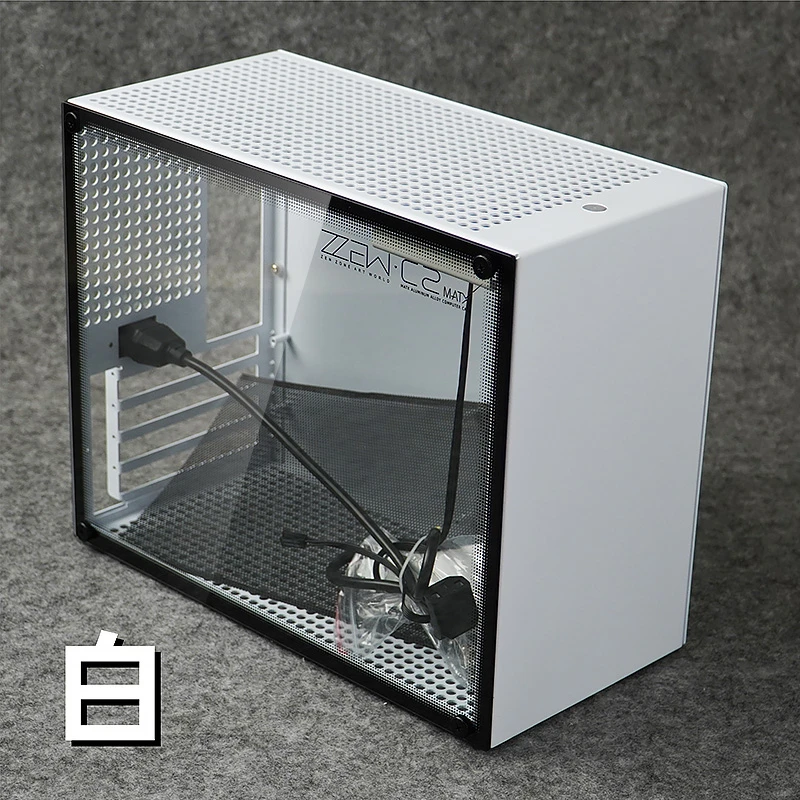 2022new C2 all aluminum chassis, alloy ITX MATX side transparent ...