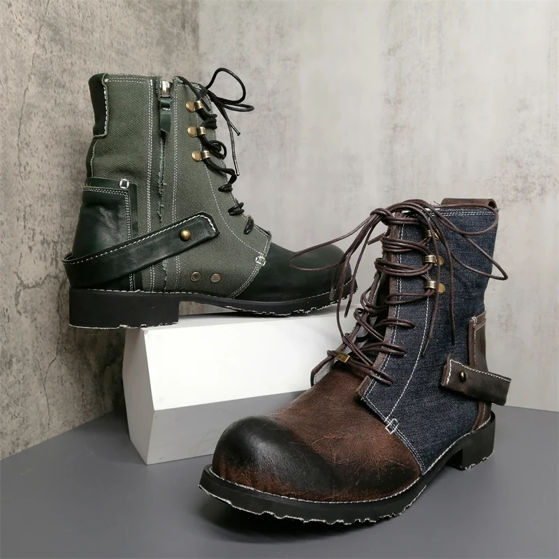 Botas-de-couro-artesanais-para-homens-e-mulheres-tamanho-grande-botas ...