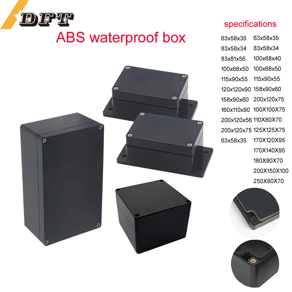 DIY-Junction-Box-ABS-Plastic-Dustproof-Waterproof-IP65-Universal ...