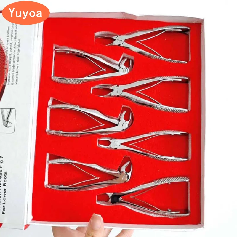 7Pcs-set-Kids-Dental-Extracting-Plier-Forceps-Surgical-Teeth-Extraction ...