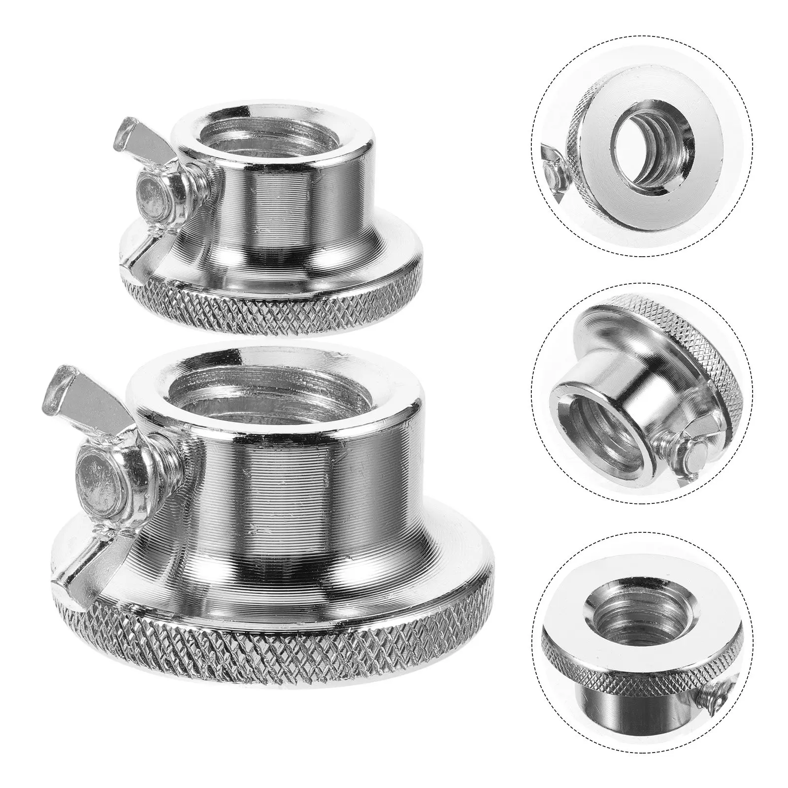 2Pcs 2.5cm Double Lock Hex Nuts Anti-Slip Barbell Dumbell Weight ...