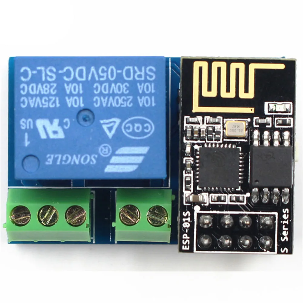 Esp8266 ESP 01S 5v wifi módulo de relé iot casa inteligente interruptor controle remoto móvel ...