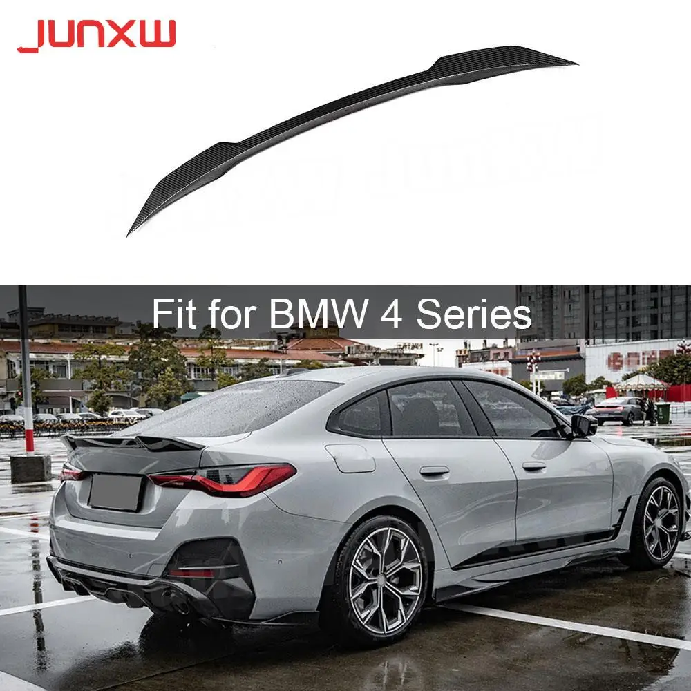 Real Dry Carbon Fiber Rear Trunk Spoiler Wings Bodykits for BMW 4 ...