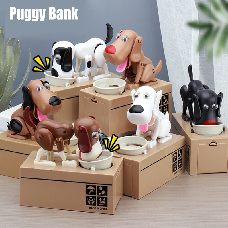 Robotic-Coin-Munching-Toy-Money-Box-Cartoon-Robotic-Dog-Steal-Banks ...