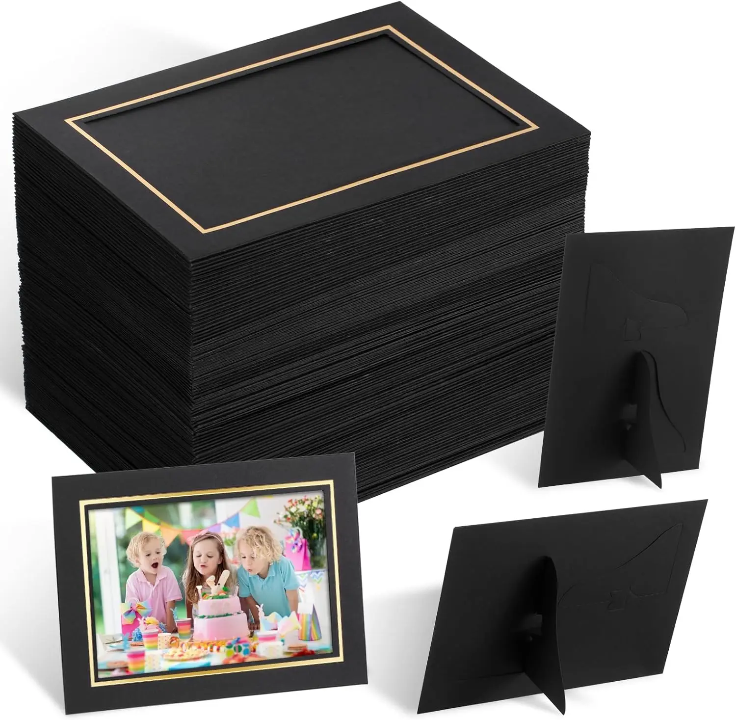100-Pcs-Paper-Picture-Frames-with-Easel-4-x-6-Inch-Cardboard-Photo ...