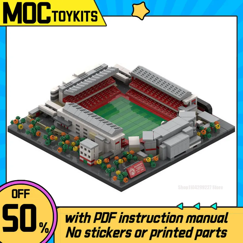 1139PCS Building Blocks MOC58414 Highbury Stadium Arsenal Football Club ...