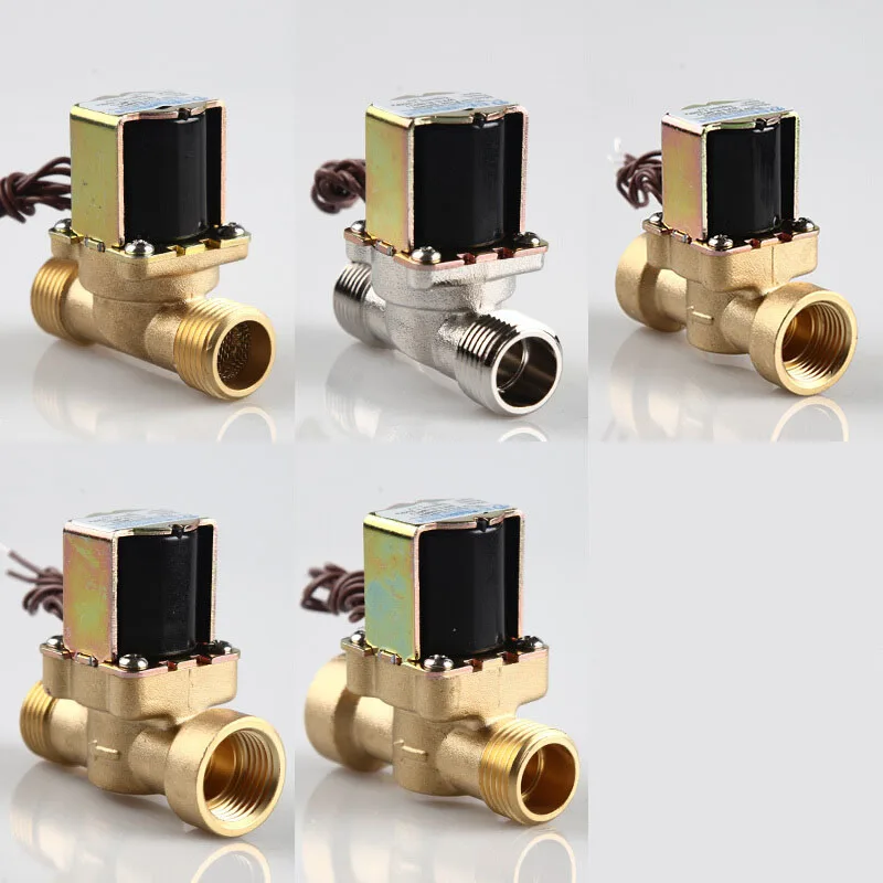 1/2'' 3/4" Normally Closed Brass Electric Solenoid Valve 12v 24v 220v ...