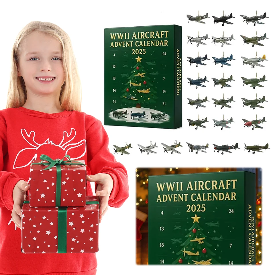 World War 2 Planes WWII Aircraft Advent Calendar, 24 Days Of Iconic ...