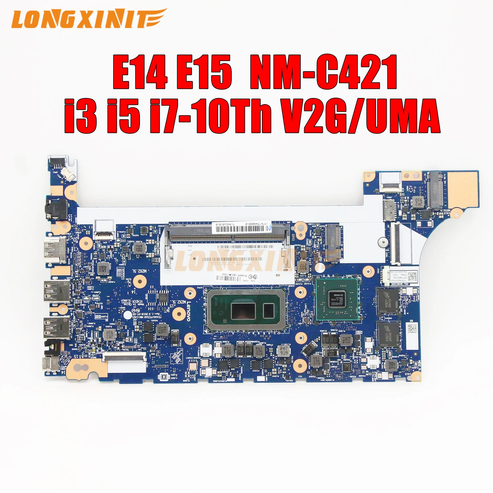NM-C421-NMC421-For-Lenovo-ThinkPad-E14-E15-Laptop-Motherboard-With-I3 ...