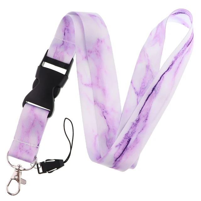 YQ1110 New Marble Texture Collection Keychain Lanyard Phone Rope for ...