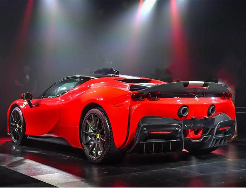 High Quality REAL Dry Carbon Fiber For Ferrari SF90 2020 2021 2022 2023 ...