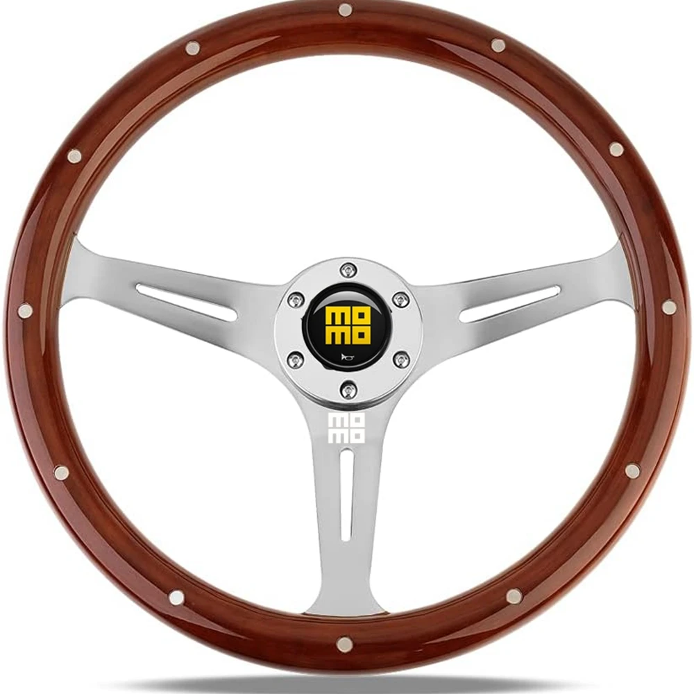 15Inch-Universal-380MM-Classic-MOMO-Wood-Steering-Wheel-Racing-Wood ...