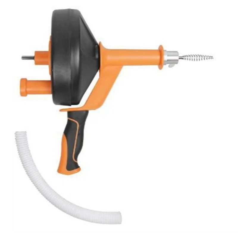 Drain-Augers-Clog-Remover-With-Drill-Bit-Adapter-Duty-Flexible-Plumbing ...