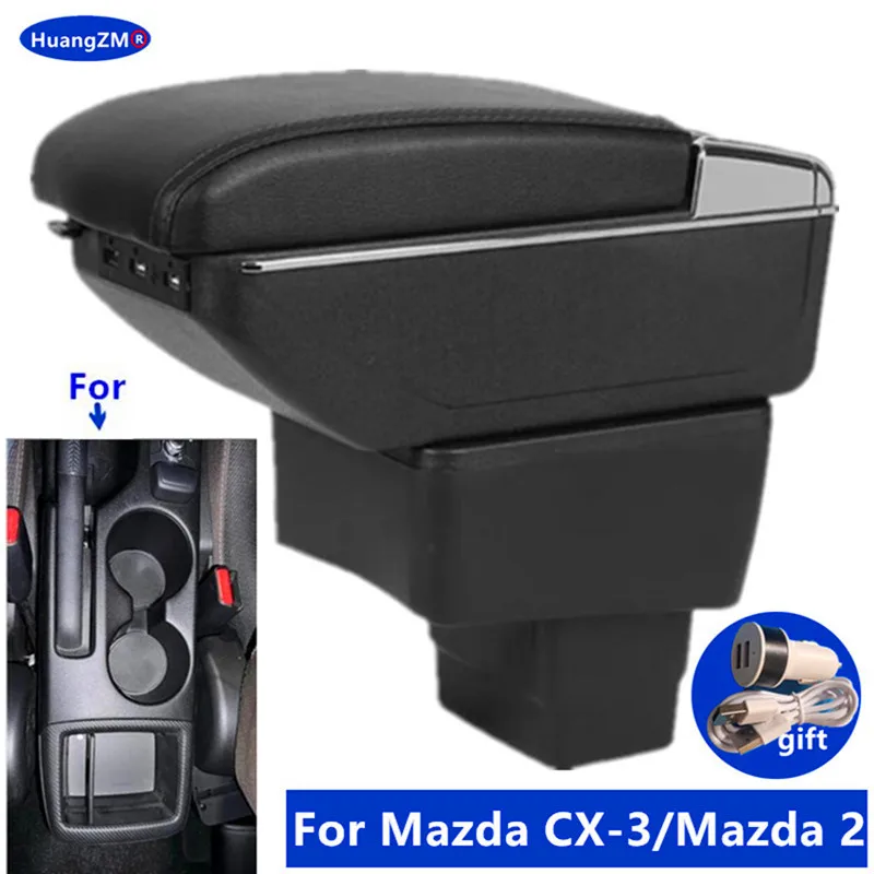 For-Mazda-CX-3-Armrest-box-Retrofit-For-Mazda-2-skyactiv-version-cx3-CX ...