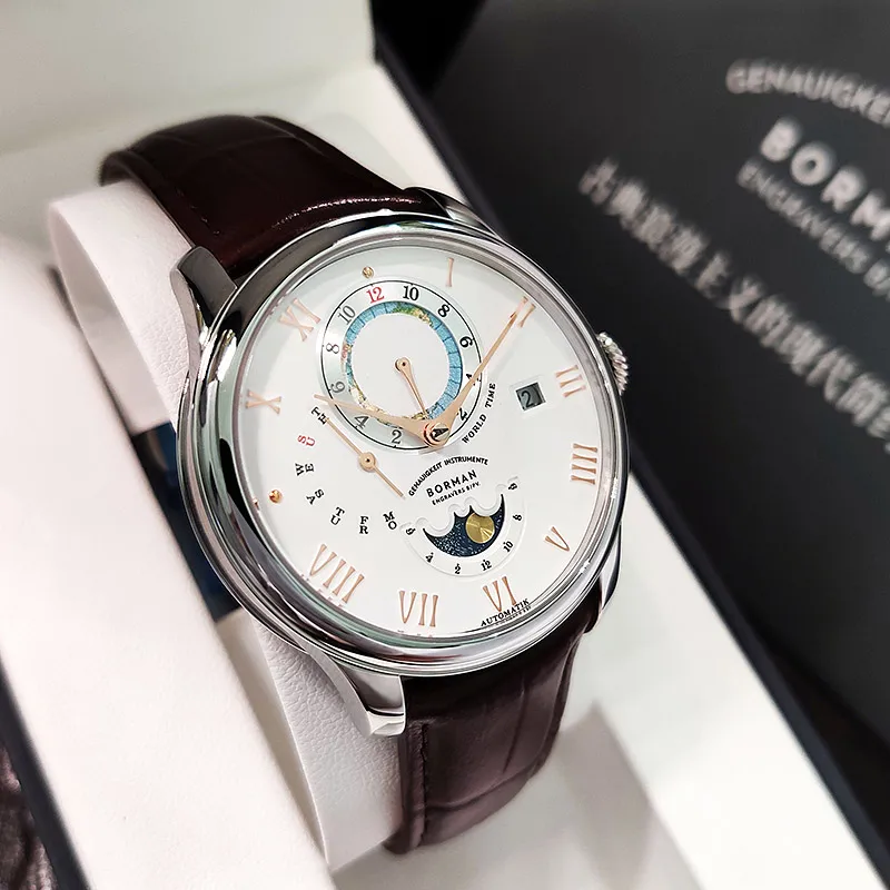 Borman-Luxury-Brand-Classic-Atuomatic-Mechanical-Men-s-Watch-Moon-Phase ...