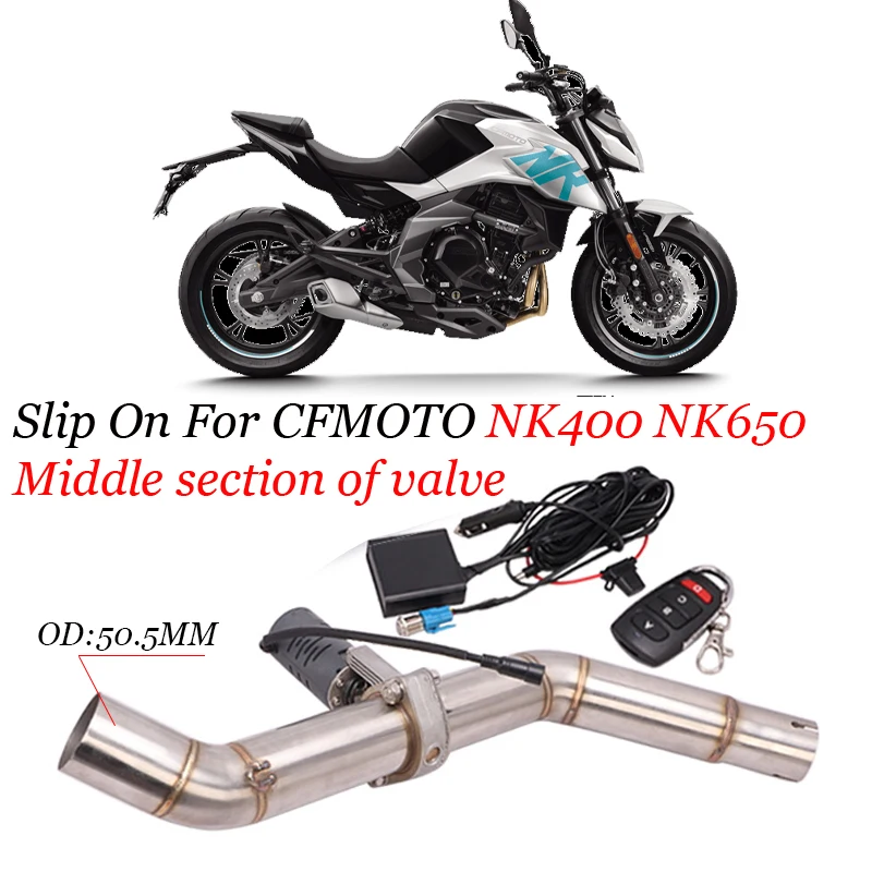 Slip-On-For-CFMOTO-NK400-NK650-NK650-NK400-2019-2023-Exhaust-Motorcycle-Exhaust-Muffler-Espace ...
