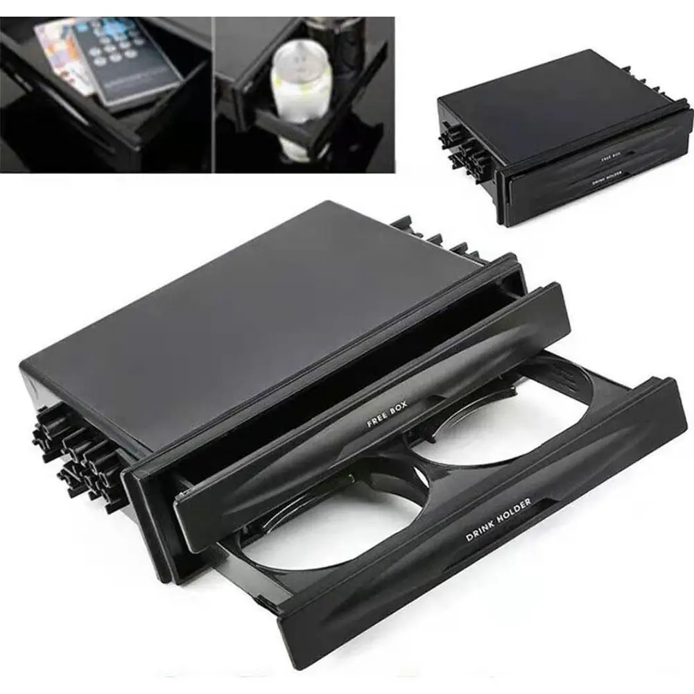 Car Drinks Mounts Holders Universal 2 In 1 Car Radio Drink Cup Holder ...
