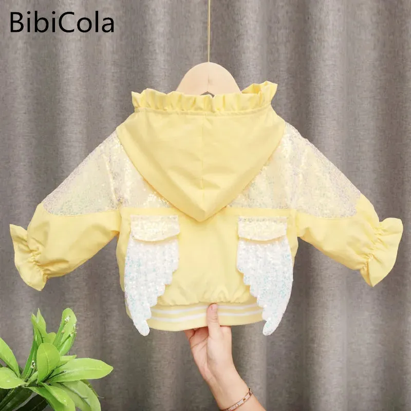 Children Jackets Autumn Spring Kids Outerwear Coats Trendy sequins ...