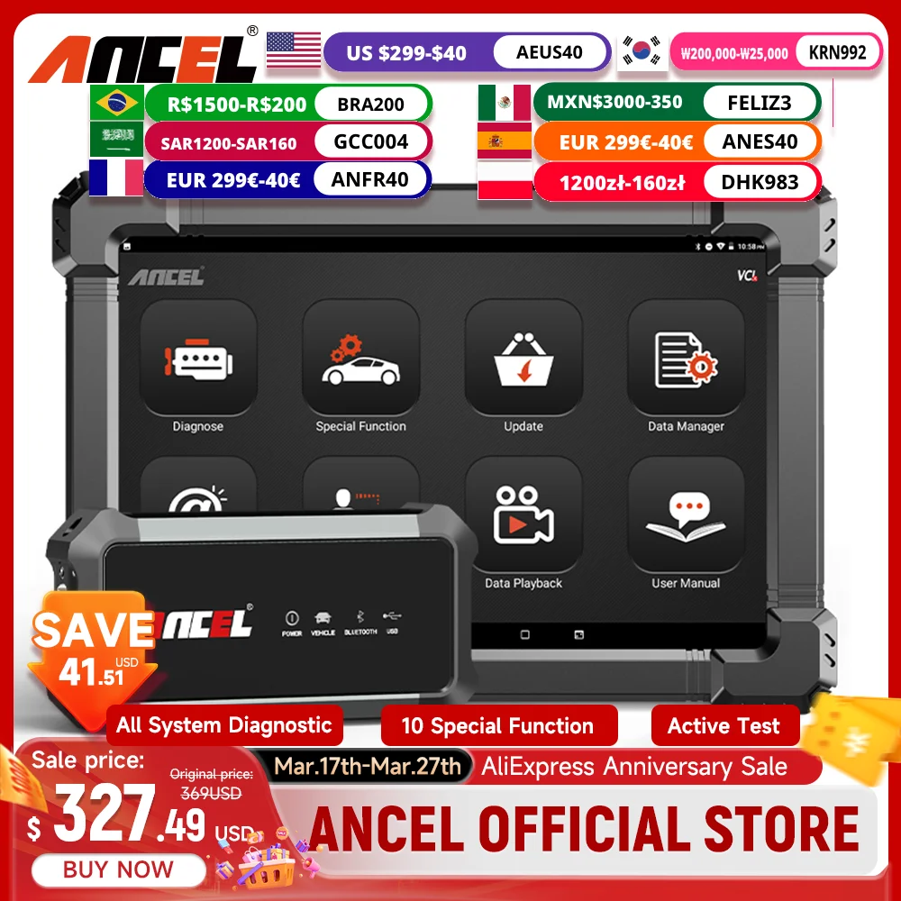 Ancel-X7-OBD2-Automotive-Scanner-Professional-OBD-Scanner-Full-System ...