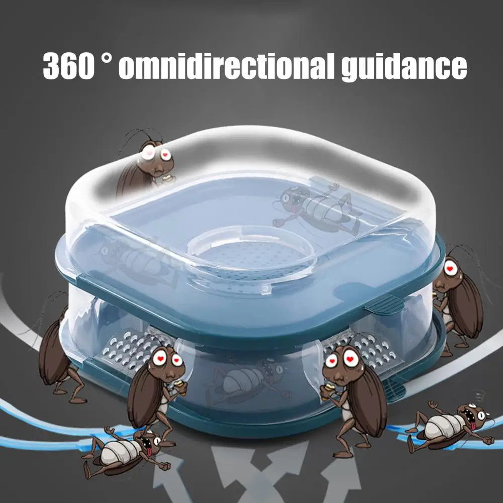 Roach Killer Trap Large Capacity Widely Use Transparent Cover Four ...