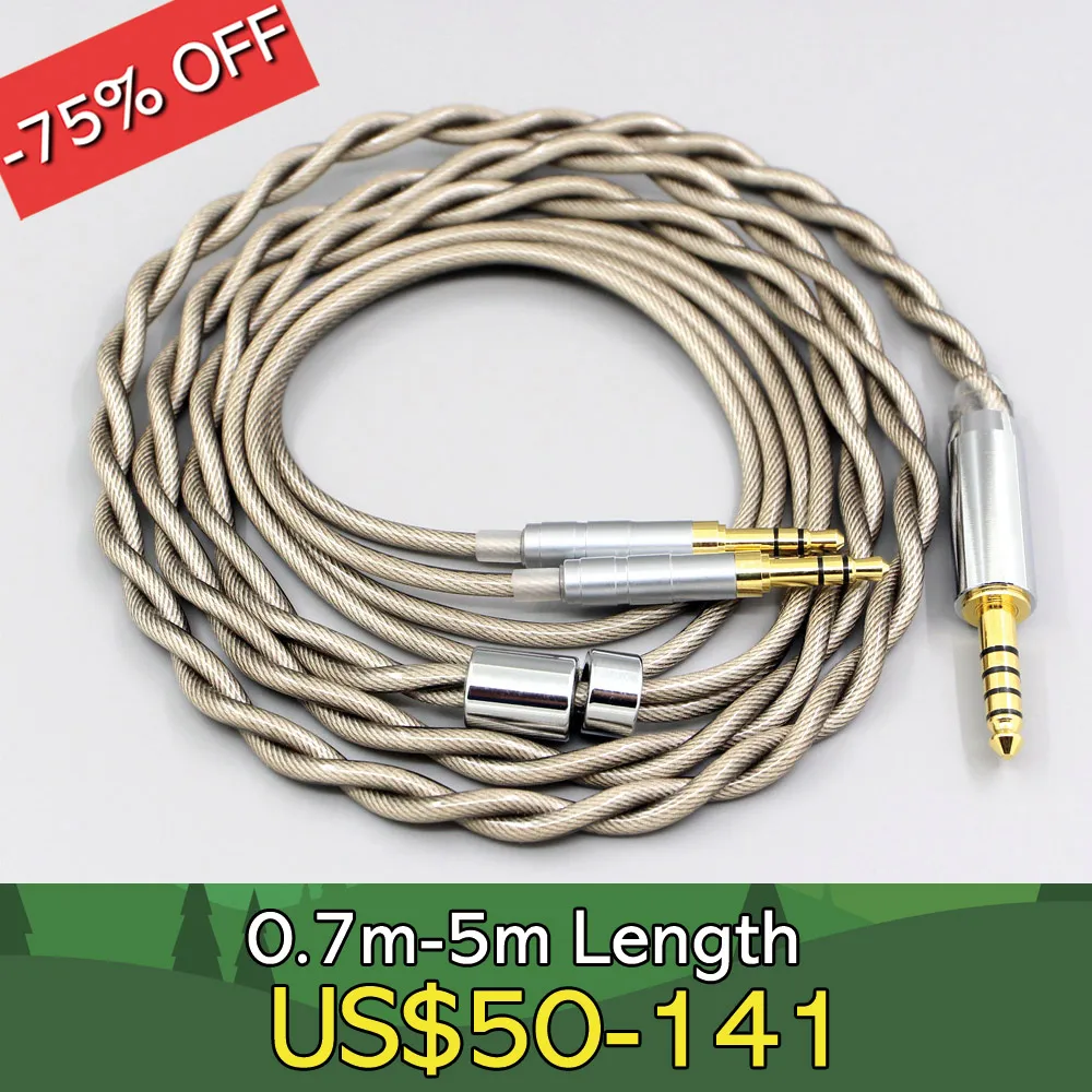 Type6-756-core-7n-Litz-OCC-Silver-Plated-Earphone-Cable-For-Onkyo-A800 ...