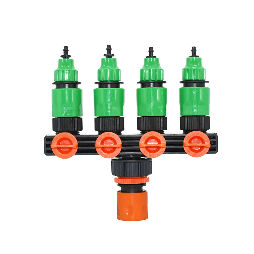 Irrigation Garden Tap 4 Way Tap 1/4 Water Irrigation Splitter 4 Way 8/ ...