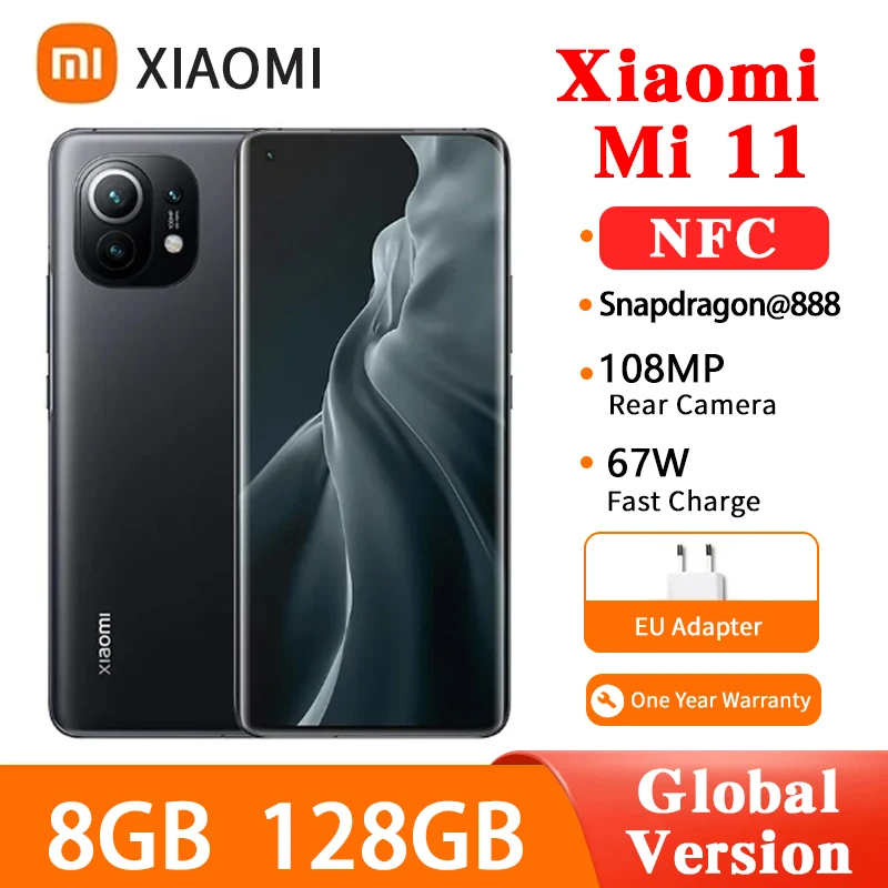 Global-Version-Xiaomi-11-5G-Smartphone-8GB-128GB-6-81-Snapdragon-888 ...