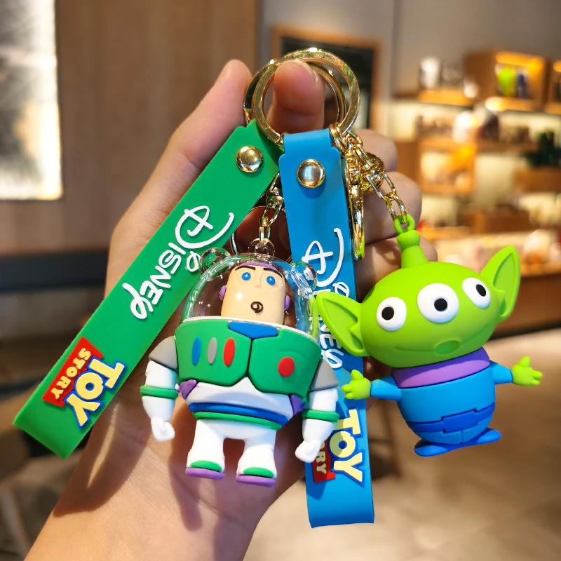 Disney Anime Toy Story Keychain Pendant Action Figure Buzz Lightyear ...