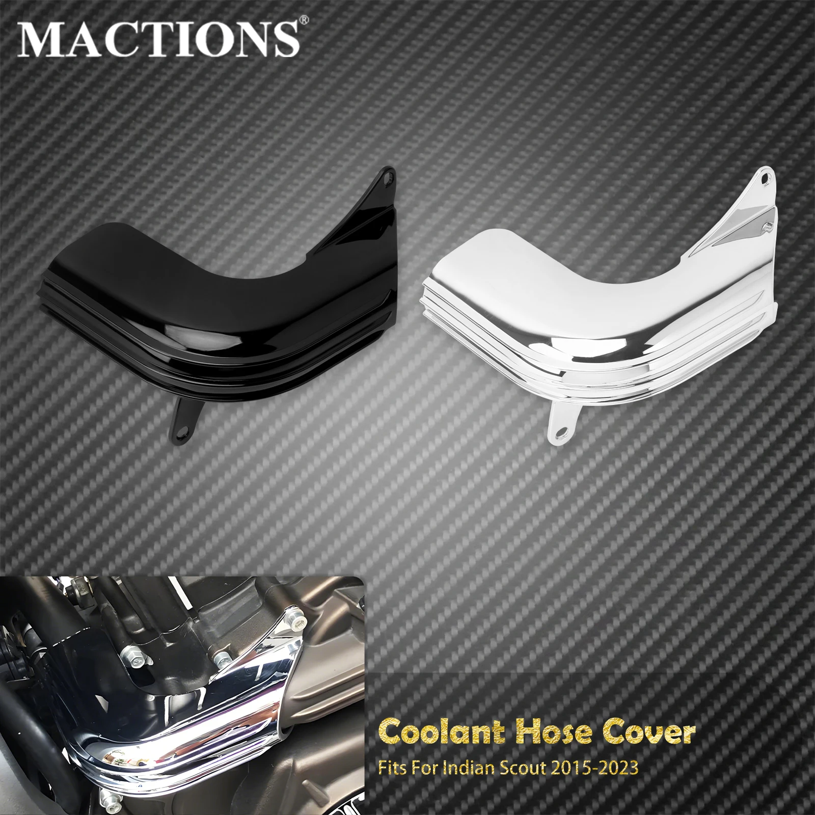 Motocycle Engine Coolant Hose Trim Cover For Indian Scout Sixty 2015 ...