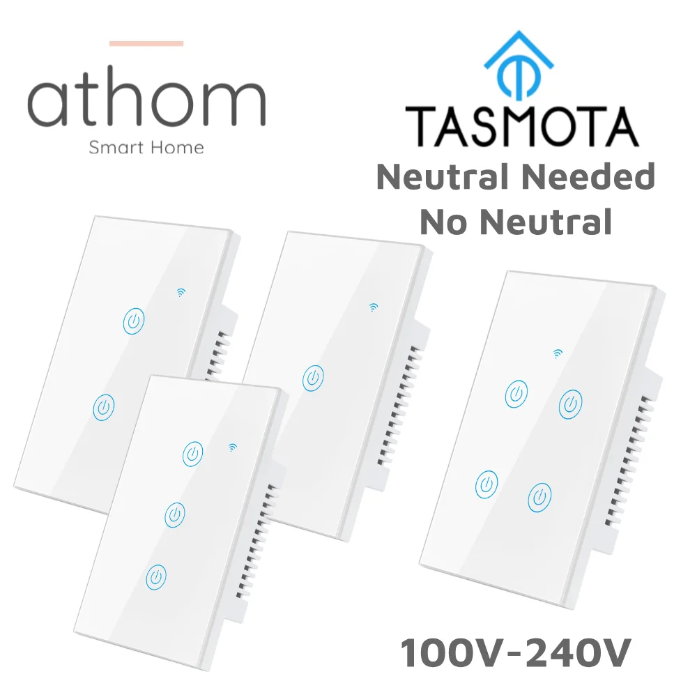 Athom-Smart-HomeTouch-Switch-Pre-Flashed-Tasmota-WiFi-Switch-Touch-key ...