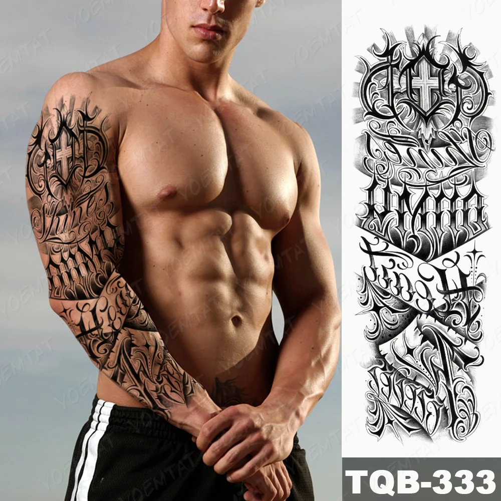 Arm Tattoos For Men Half Sleeves Jesus