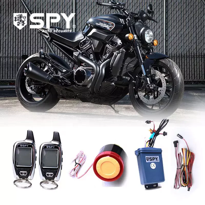 SPY Two Way Motorcycle Security Alarm System Wireless Remote Start Engine