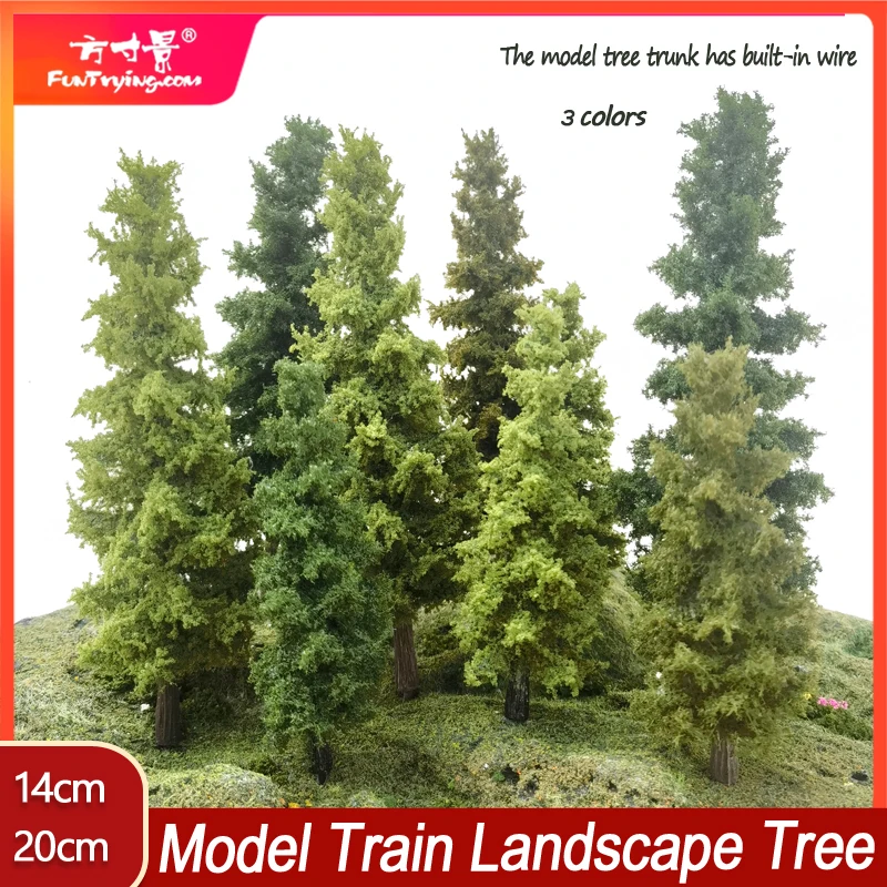 14/21cm boutique train layout wire tree model simulation tree military ...