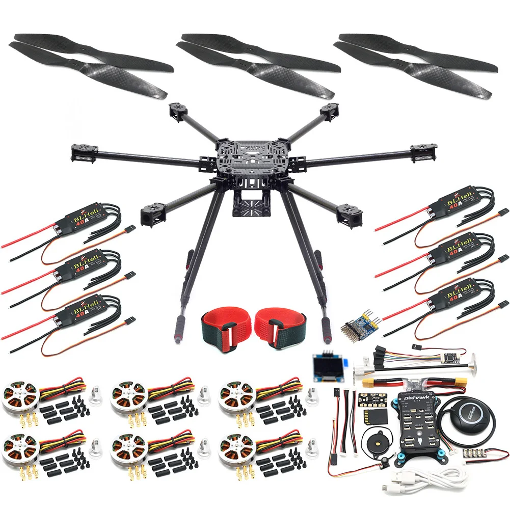 ZD850-Carbon-Fiber-850MM-6-axis-FPV-Drone-Frame-APM2-8-Pixhawk-2-4-8 ...