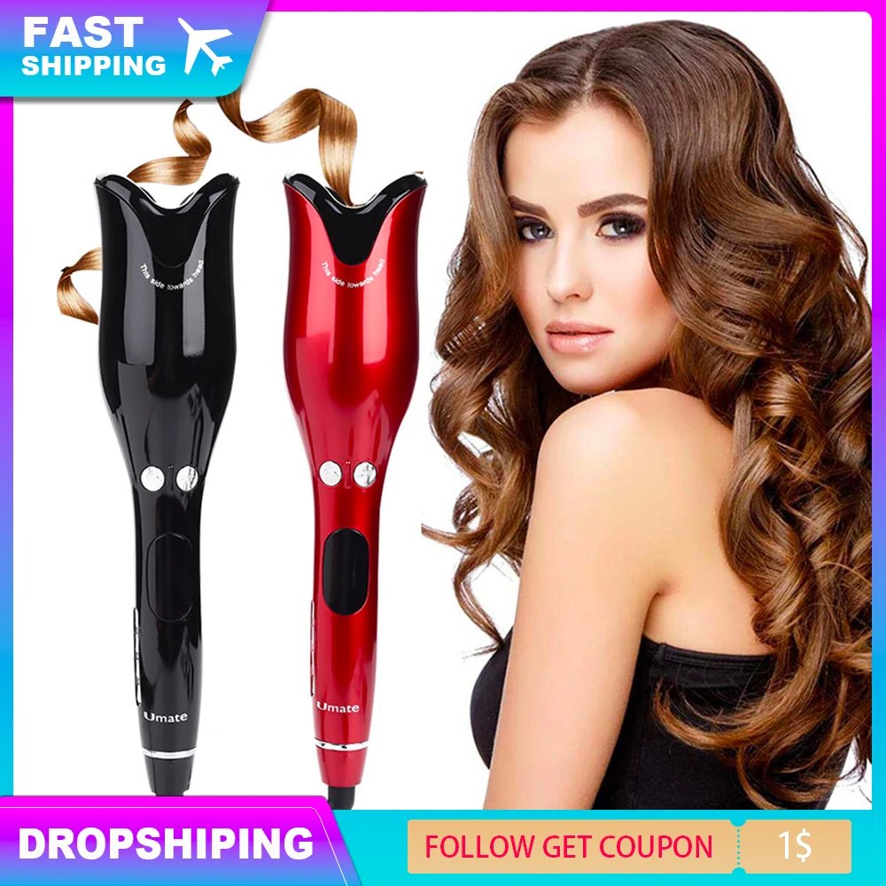 NEW2023-Professional-Curling-Iron-Automatic-Rotating-Hair-Curler-Wand ...