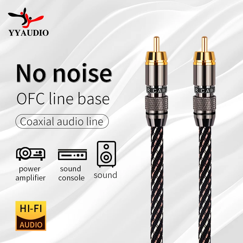 YYAUDIO-HiFi-RCA-Coaxial-Audio-Cable-Hi-End-Rca-to-Rca-Male-SPDlF ...