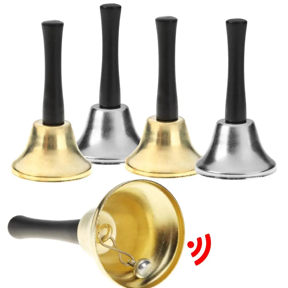 CLOCHE DE SERVICE,Gold--Clochette de noël en or et argent pour ...