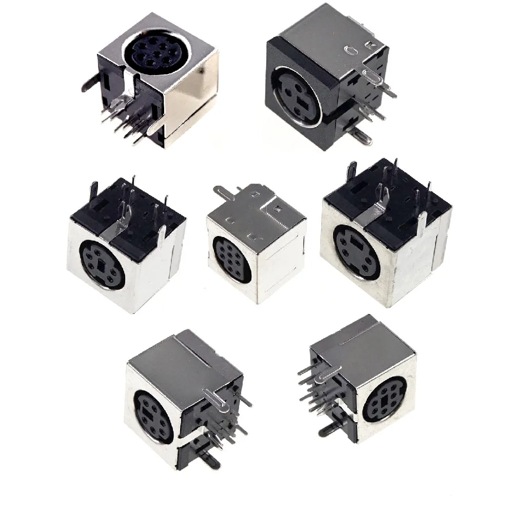 10pcs-Circular-Receptacle-Connector-Mini-Din-3-4-5-6-7-8-9-10-Pin ...