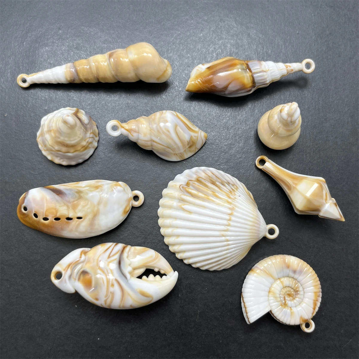 5pcs-10-Style-Shell-Series-Gourd-Conch-Necklace-Earrings-Gig-Pendant ...