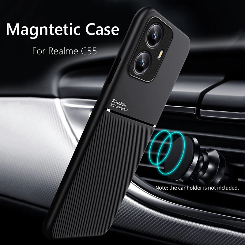 For Realme C55 Case Magnetic Cover Soft Frame Funda For OPPO Realme C55 ...