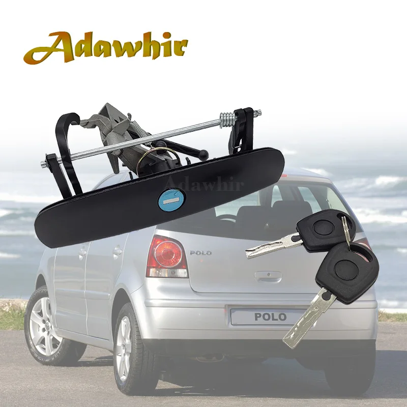 Door Handle With Lock Tail + 2 Keys For 2002-2006 Vw Volkswagen Polo ...