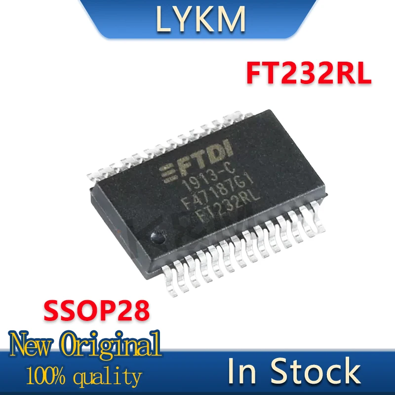 5-10/PCS New Original FT232RL-REEL FT232RL bridge USB to UART SSOP-28 ...